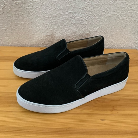 Vionic | Shoes | Vionic 356 Midi Black Nubuck Slip On Sneaker Comfort ...